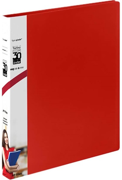 Mgy Tek Mekanizmalı Sıkıştırma Dosya Kırmızı Cepli FR1293-K