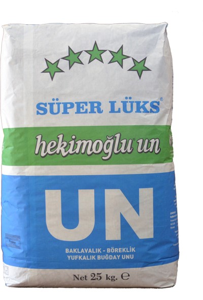 Hekimoğlu Un Süp Lüx Baklavalık ve Böreklik Un 25 kg Hekimoğlu Un Süp Lüx Baklavalık ve Böreklik Un 25 kg