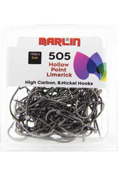 Marlin 505 Hollow Point Limerick Siyah Nikel Olta Iğnesi Marlin 505 Hollow Point Limerick Siyah Nikel Olta Iğnesi