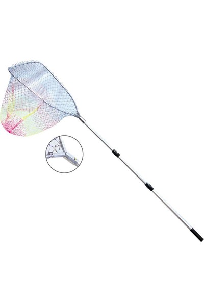 Remixon Teleskopik Misina Torlu Üçgen Kepçe 150 cm Remixon Teleskopik Misina Torlu Üçgen Kepçe 150 cm