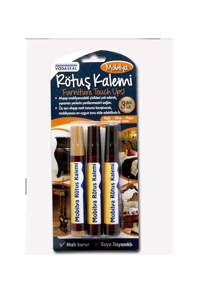 Vodaseal Mobilya Rötuş Kalemi 3'lü