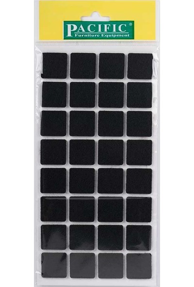 Pacific Masa Sandalye Keçe Siyah 30 x 30 mm