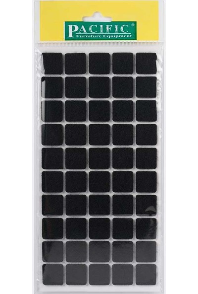 Pacific Masa Sandalye Keçe Siyah 20 x 20 mm