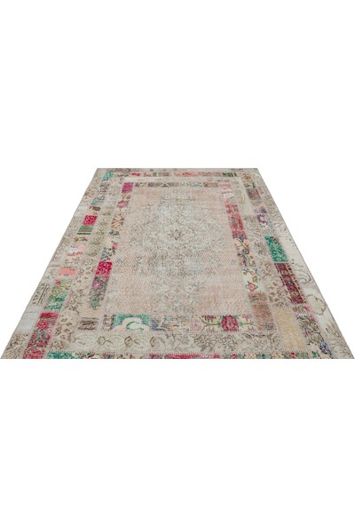 Efes Trend Krem Gerçek Patchwork El Dokuma Halı 80 x 150 cm Efes Trend Krem Gerçek Patchwork El Dokuma Halı 80 x 150 cm