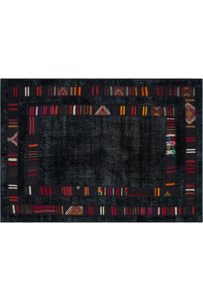 Efes Trend Siyah Kırmızı Çizgili El Dokuma Patchwork Halı 80 x 150 cm Efes Trend Siyah Kırmızı Çizgili El Dokuma Patchwork Halı 80 x 150 cm