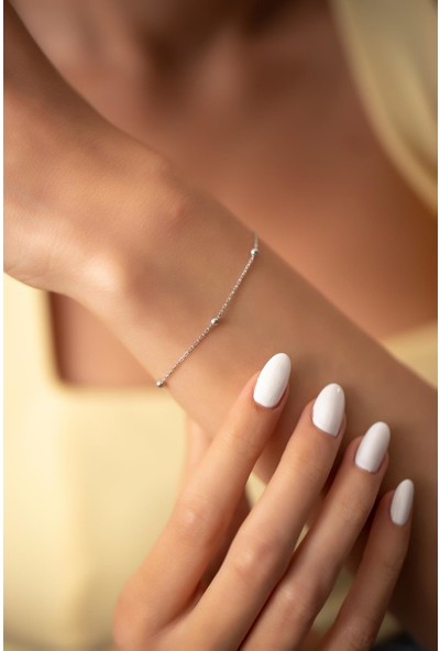 Toplu Model Sade Gümüş Bileklik