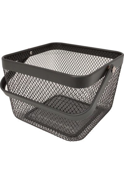 Acar Metal Dekoratif 24X24X12 Siyah Kare Çok Amaçlı Sepet 17033 Acar Metal Dekoratif 24X24X12 Siyah Kare Çok Amaçlı Sepet 17033