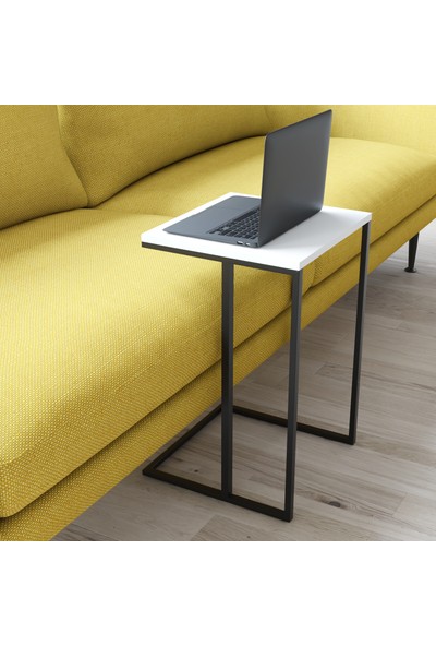 Wood House Mia Laptop Sehpası Beyaz Wood House Mia Laptop Sehpası Beyaz