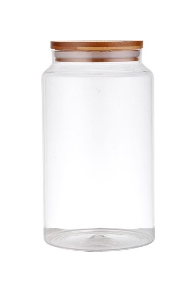 Gönül Bambu Kapaklı Kavanozu 3'lü 1,3 lt