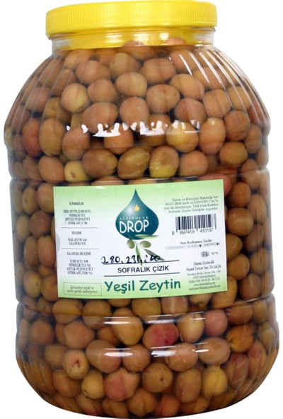 Drop Edremit Çizik Zeytin 5 Lik 3.5 Kg