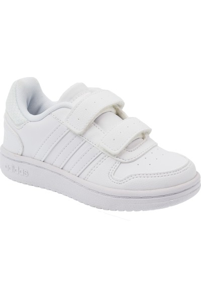 adidas Hoops 2.0 Cmf Çocuk Beyaz Spor Ayakkabı (F35895)