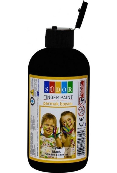 Südor SD8008-14 Parmak Boya 250 ml Siyah Südor SD8008-14 Parmak Boya 250 ml Siyah