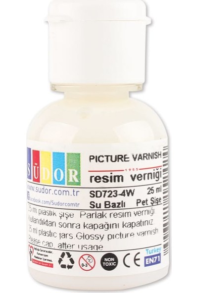 Südor SD723-4W Resim Verniği Su Bazlı 25 ml