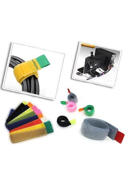 Hepsi Dahice 6'lı Kablo Düzenleyici Cırt