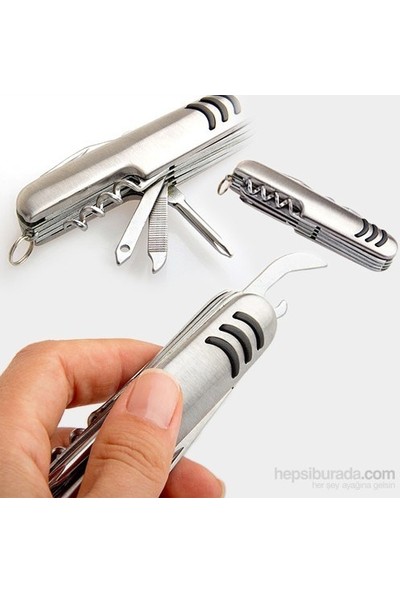 Hepsi Dahice Çok Amaçlı Çelik Anahtarlık-Çakı