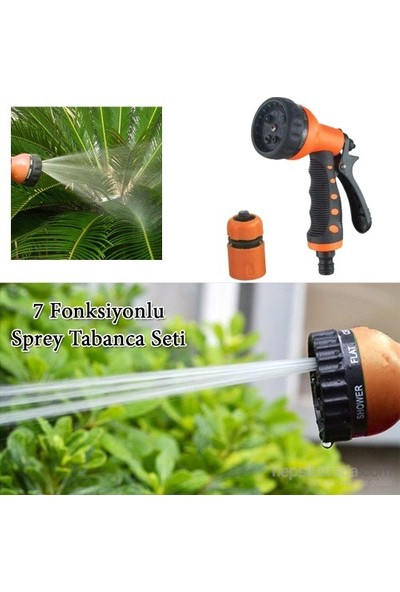 Hepsi Dahice Su Tabancası Seti 7 Fonksiyonlu Soft Sprey Hepsi Dahice Su Tabancası Seti 7 Fonksiyonlu Soft Sprey