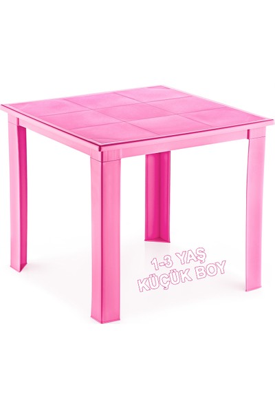 Fiore Çocuk Masası Plastik Pembe 1-3 Yaş