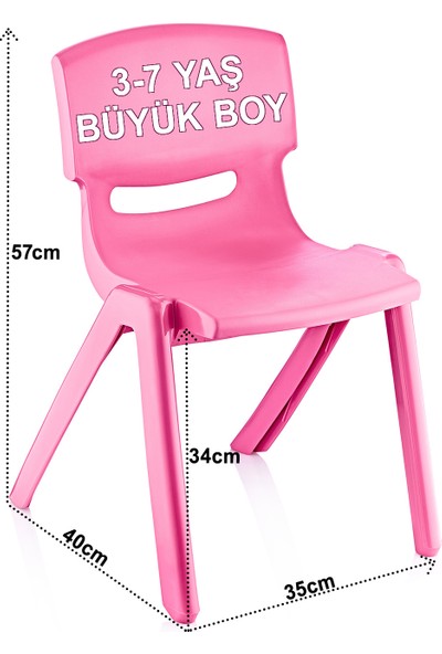 Banadabul Fiore Büyük Şirin Çocuk Sandalyesi Pembe 3-7 Yaş İçin Banadabul Fiore Büyük Şirin Çocuk Sandalyesi Pembe 3-7 Yaş İçin