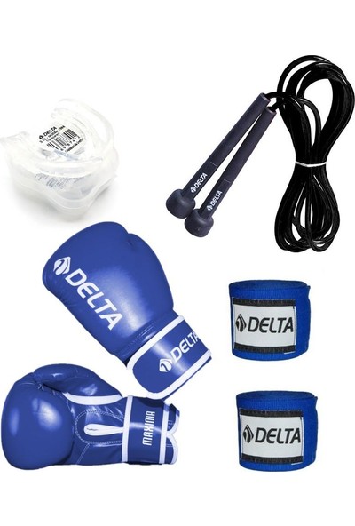Delta Maxima Boks Eldiveni - El Bandajı - Atlama İpi - Dişlik Delta Maxima Boks Eldiveni - El Bandajı - Atlama İpi - Dişlik
