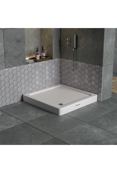 Dbbanyo Kare Monoblok Duş Teknesi 100*100*11 cm