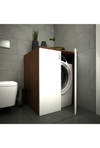 Era Home Mine Çamaşır Makinası Alt Dolabı Ceviz Era Home Mine Çamaşır Makinası Alt Dolabı Ceviz