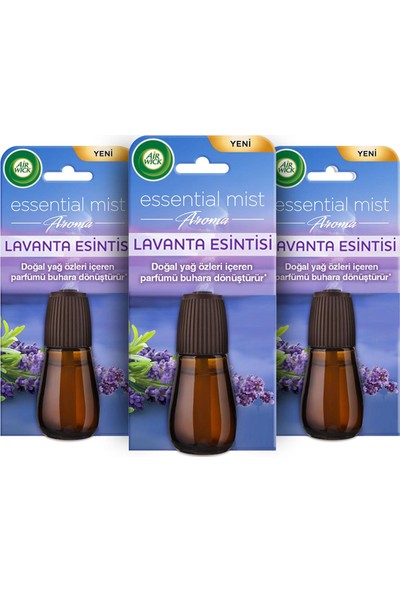 Air Wick Essential Mist 3'lü Yedek Lavanta Esintisi Air Wick Essential Mist 3'lü Yedek Lavanta Esintisi