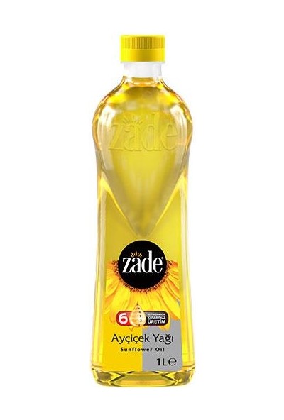 Zade Ayçiçek Yağı 1 lt Pet Şişe