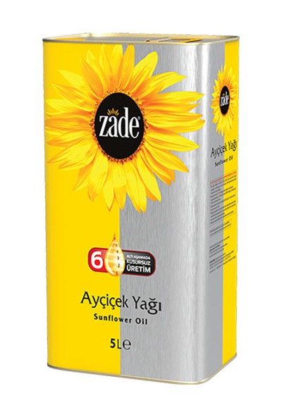 Zade Ayçiçek Yağı 5 lt Teneke Koli 4'lü Set - 4 x 5 lt