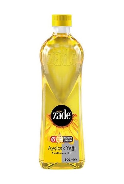 Zade Ayçiçek Yağı 0.5 lt Pet Şişe