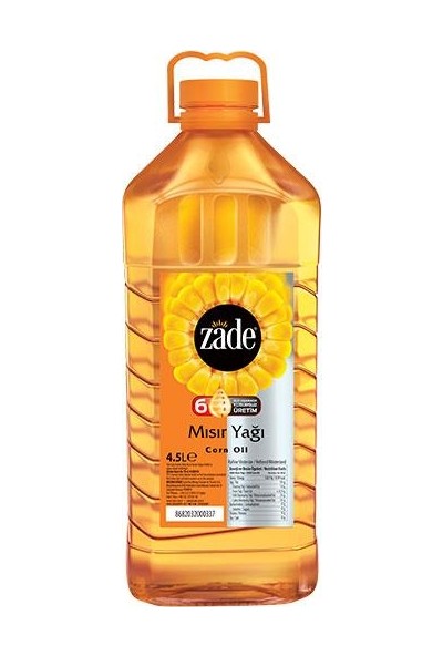 Zade Mısır Yağı 4.5 lt Pet Şişe Zade Mısır Yağı 4.5 lt Pet Şişe
