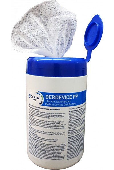 Ecolab Derdevice Pp Yer ve Yüzey Için Dezenfektanlı Mendil 100' lük Ecolab Derdevice Pp Yer ve Yüzey Için Dezenfektanlı Mendil 100' lük