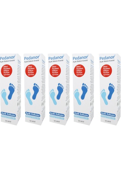 Pedanor Ayak Bakım Kremi 5 Adet Pedanor Ayak Bakım Kremi 5 Adet