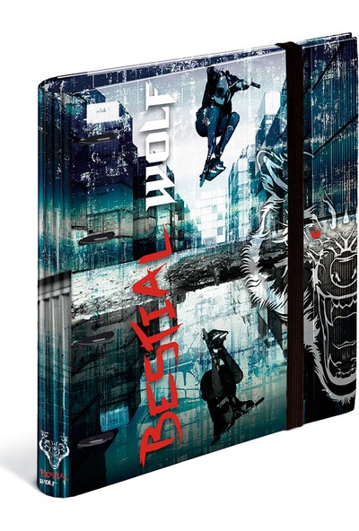 Busquets 20210051400 Bestial Wolf Black Çakmalı Klasör