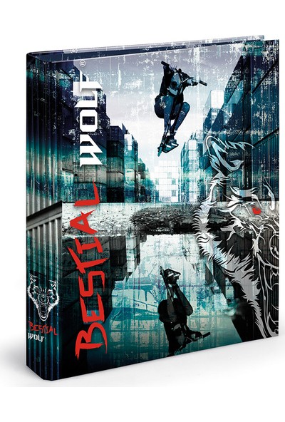 Busquets 20237051400 Bestial Wolf Black Çakmalı Klasör