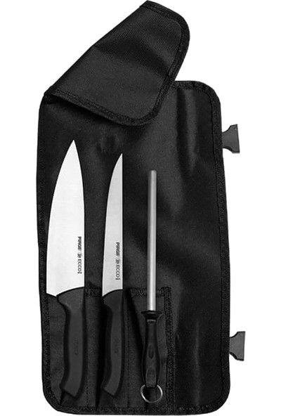 Pirge Rulo 3'lü Bıçak Çantası