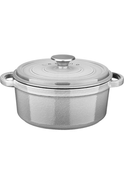 Leggno Sığ Tencere Majolik Gri 28 cm Leggno Sığ Tencere Majolik Gri 28 cm