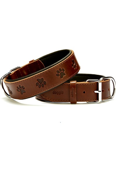 Doggie Konforlu El Yapımı Pati Desenli Köpek Boyun Tasması