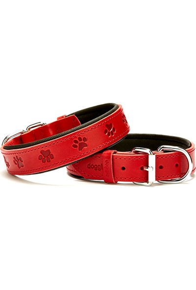 Doggie Konforlu El Yapımı Pati Desenli Köpek Boyun Tasması