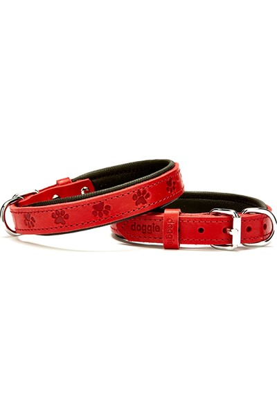 Doggie Konforlu El Yapımı Pati Desenli Köpek Boyun Tasması