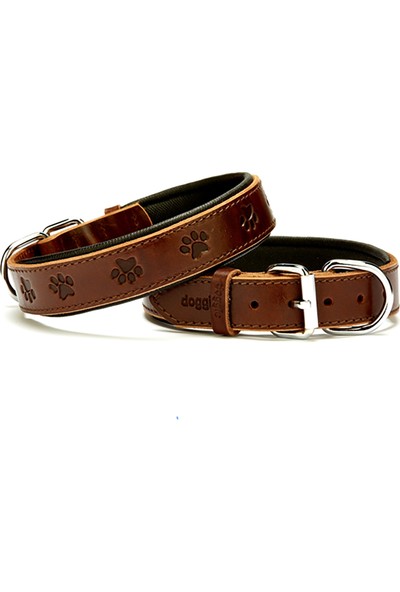 Doggie Konforlu El Yapımı Pati Desenli Köpek Boyun Tasması