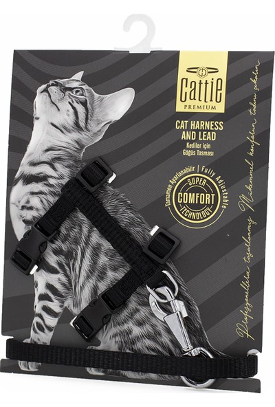 Cattie Dokumadan El Yapımı Kedi Göğüs & Gezdirme Takımı