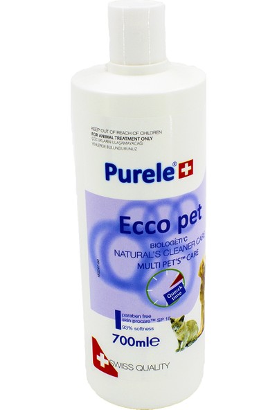 Purele Eccopet Ekonomik Pet Bakım Şampuanı 600 ml Purele Eccopet Ekonomik Pet Bakım Şampuanı 600 ml