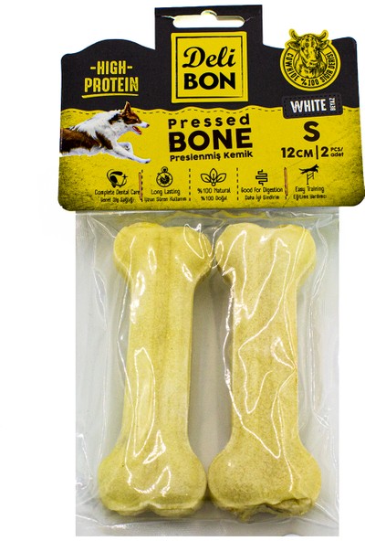 Delibon Pres Kemik 12 cm S Boy 2'li Paket Beyaz Delibon Pres Kemik 12 cm S Boy 2'li Paket Beyaz