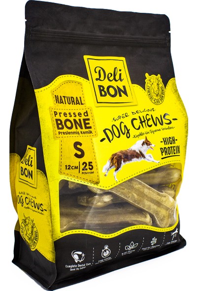 Delibon Pres Kemik 12 cm S Boy 25'li Torba Naturel Delibon Pres Kemik 12 cm S Boy 25'li Torba Naturel