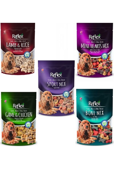Reflex Semi Mix Köpek Ödül Set 5'li