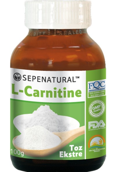 Sepe Natural L-Carnitine 100GR Saf Toz