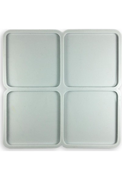 Mold-it Bardak Altlığı Kare Silikon Kalıp Epoksi Reçine Kalıbı 4'lü Mold-it Bardak Altlığı Kare Silikon Kalıp Epoksi Reçine Kalıbı 4'lü