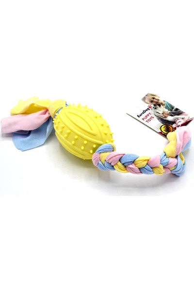 Eurodog Puppy Sarı Rugby Diş Kaşıma Oyuncağı 37 cm Eurodog Puppy Sarı Rugby Diş Kaşıma Oyuncağı 37 cm
