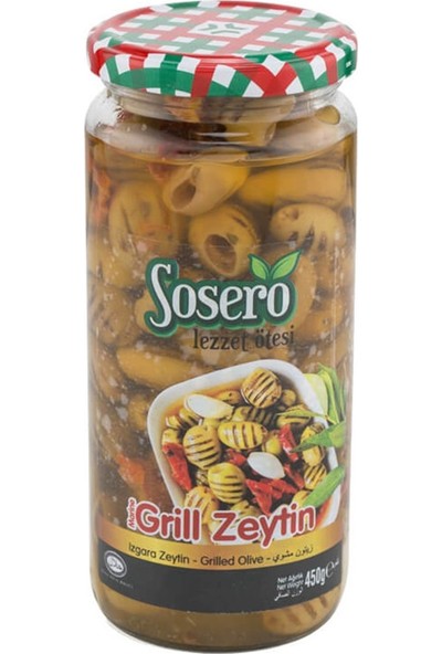 Sosero Grill Izgara Zeytin 450 gr Sosero Grill Izgara Zeytin 450 gr