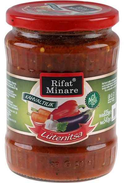 Rifat Minare Lutenitsa Acı Sos 540 gr